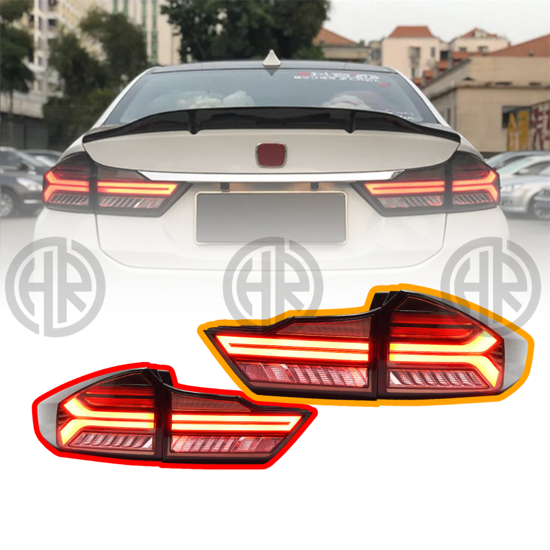 Smoked Tail Lights for Honda City Sleek Backlight Upgrade with Modern